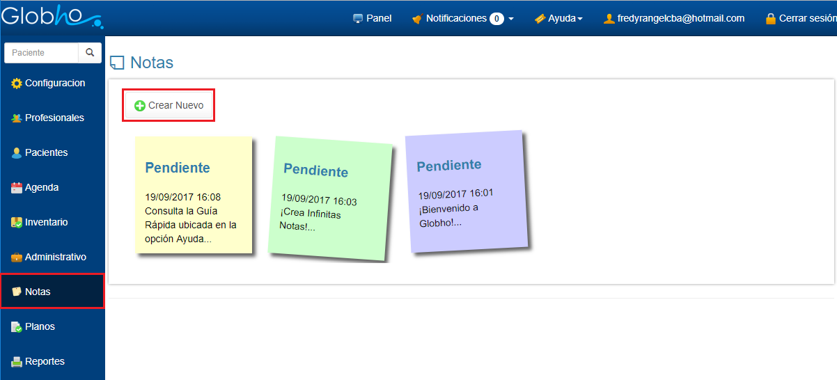 Crear Notas Rápidas